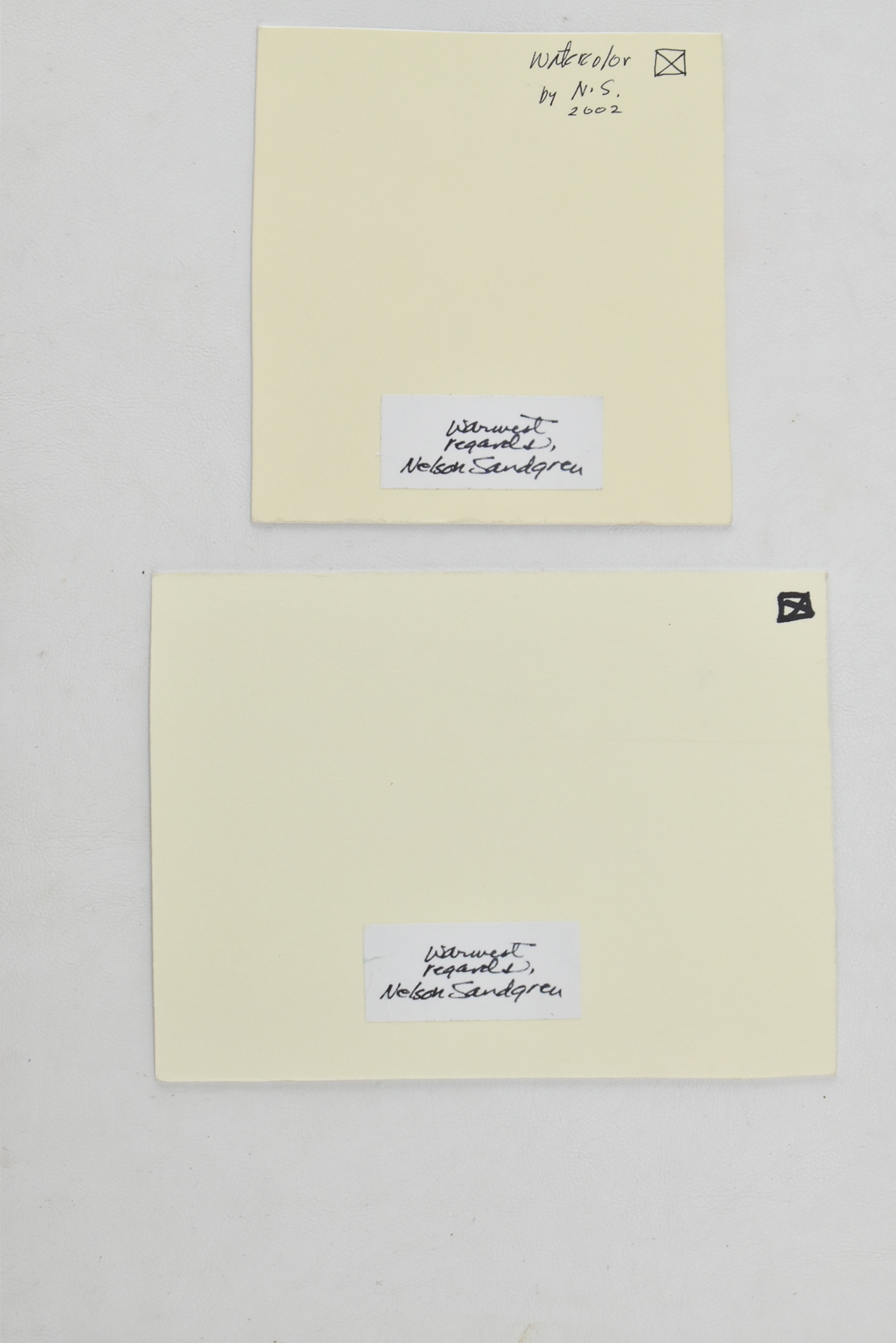 Ernest Nelson Sandgren | Two original figural watercolor paintings on ...