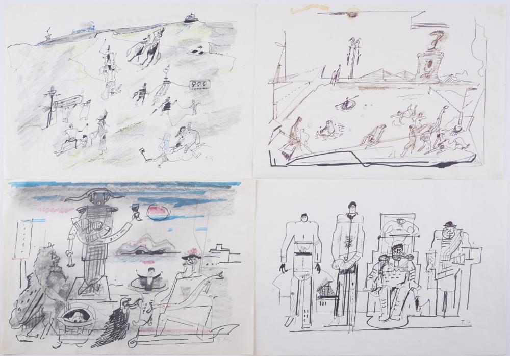 Huhnen Fritz | Four Drawings / Studies | Compare similar artworks ...
