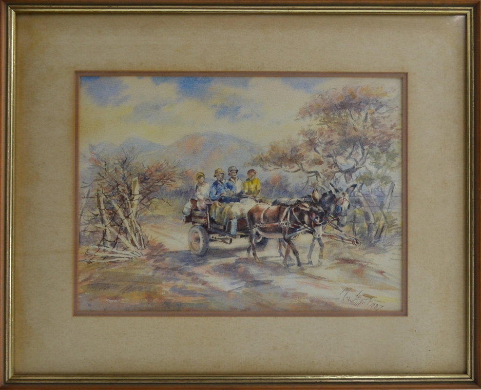 Michael Du Toit | Donkey Cart, 1987 (1987) | MutualArt