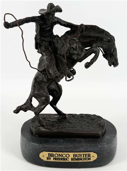Frederic Remington | Bronco Buster | MutualArt