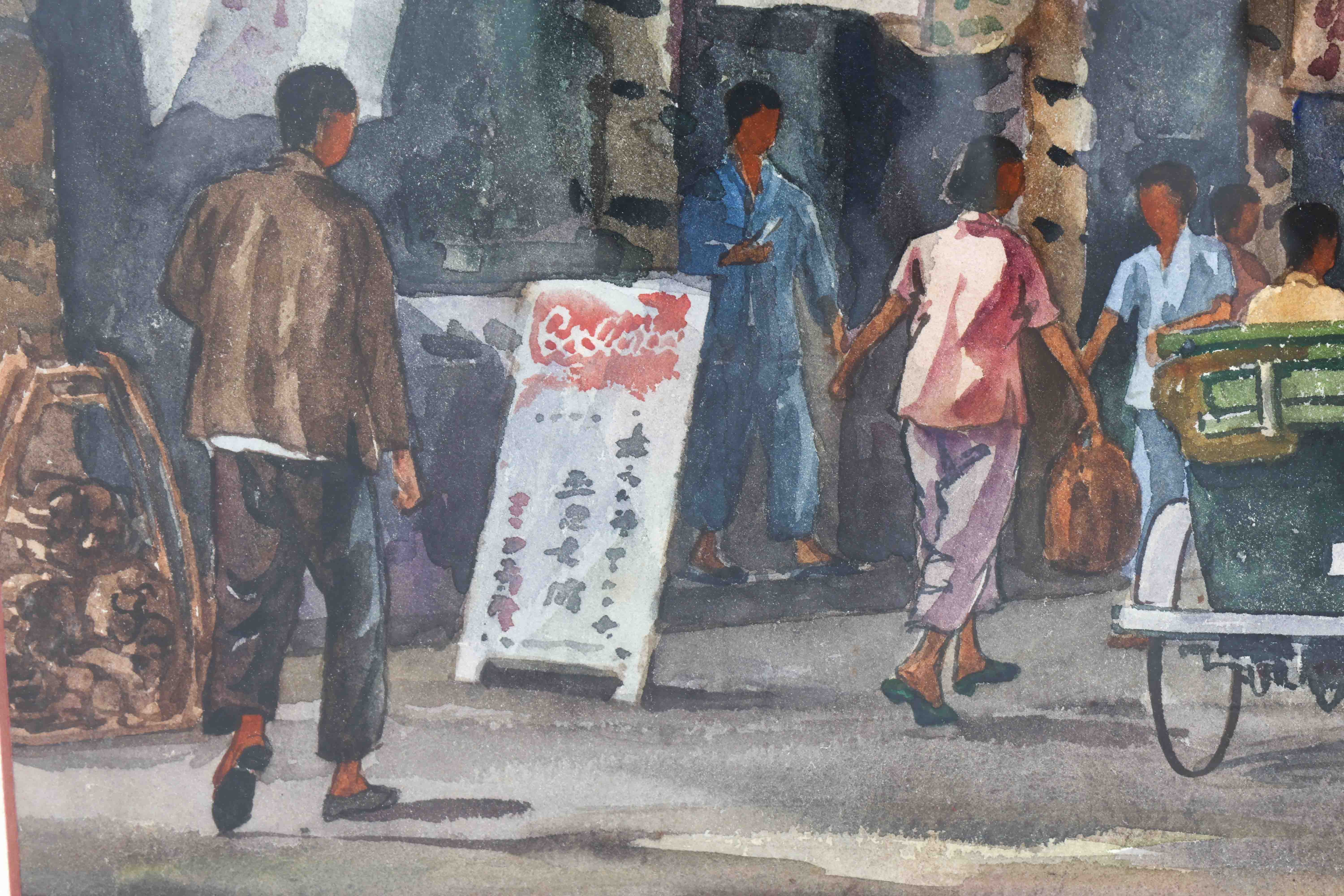 Kam Cheong Ling | Chinese street scene | MutualArt