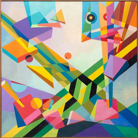 Rolph Scarlett | Geometric Abstraction (Circa 1950) | MutualArt