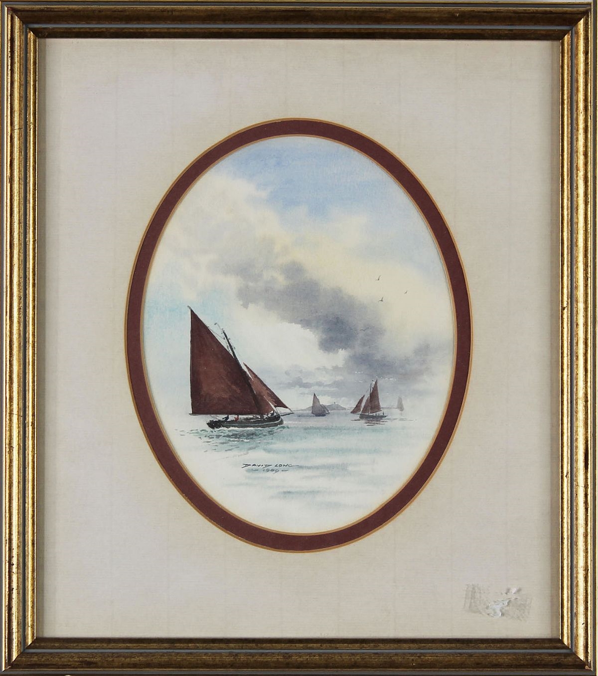 David Long | Pair of Watercolours of Galway Hookers (1989) | MutualArt