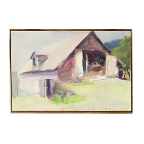 Wolf Kahn | Kahn Barn (1974) | MutualArt