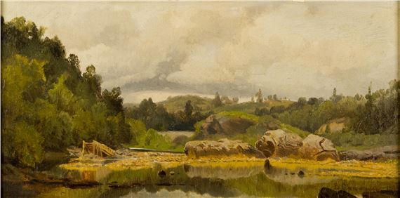 Benjamin Champney | RIVER LANDSCAPE (1871) | MutualArt