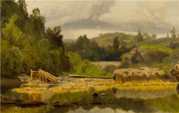 Benjamin Champney | RIVER LANDSCAPE (1871) | MutualArt