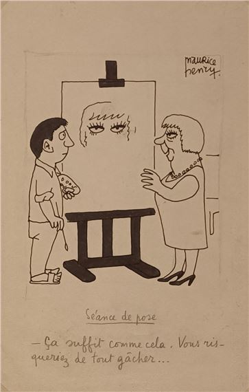Maurice Henry | Sèance de pose | MutualArt