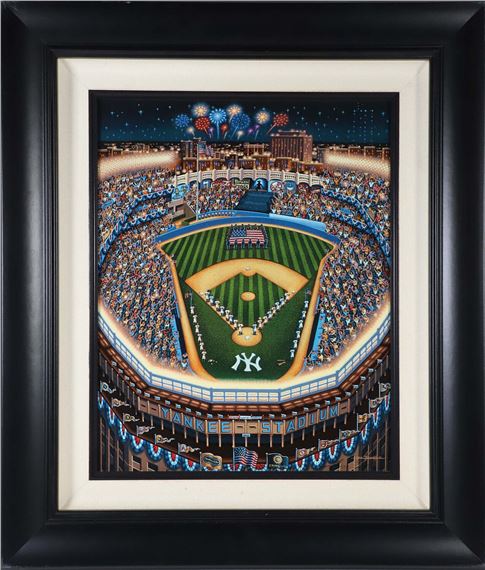 Eric Dowdle | Whimsical Ariel View of Yankee Stadium | MutualArt