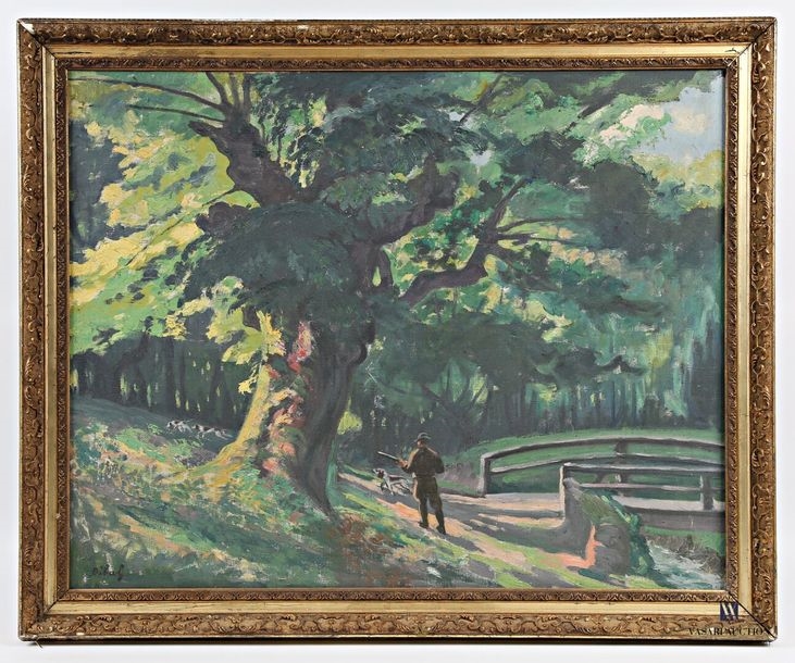 Ignace François Bibal | Hunter in the forest | MutualArt