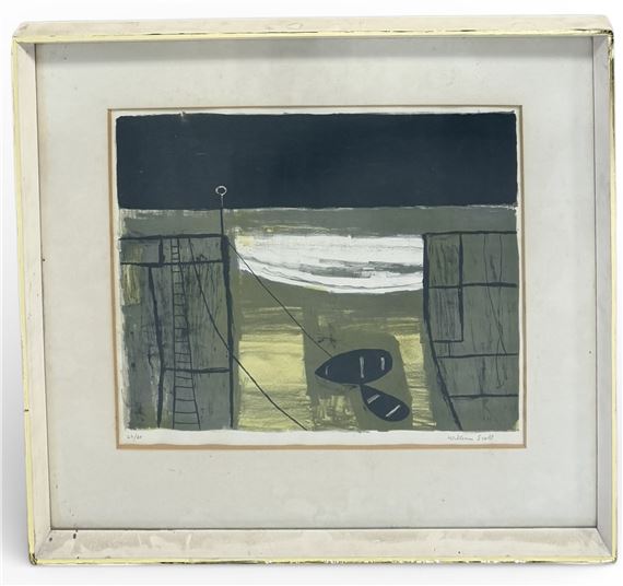 William Scott | CORNISH HARBOUR' (MOUSEHOLE) (1951) | MutualArt