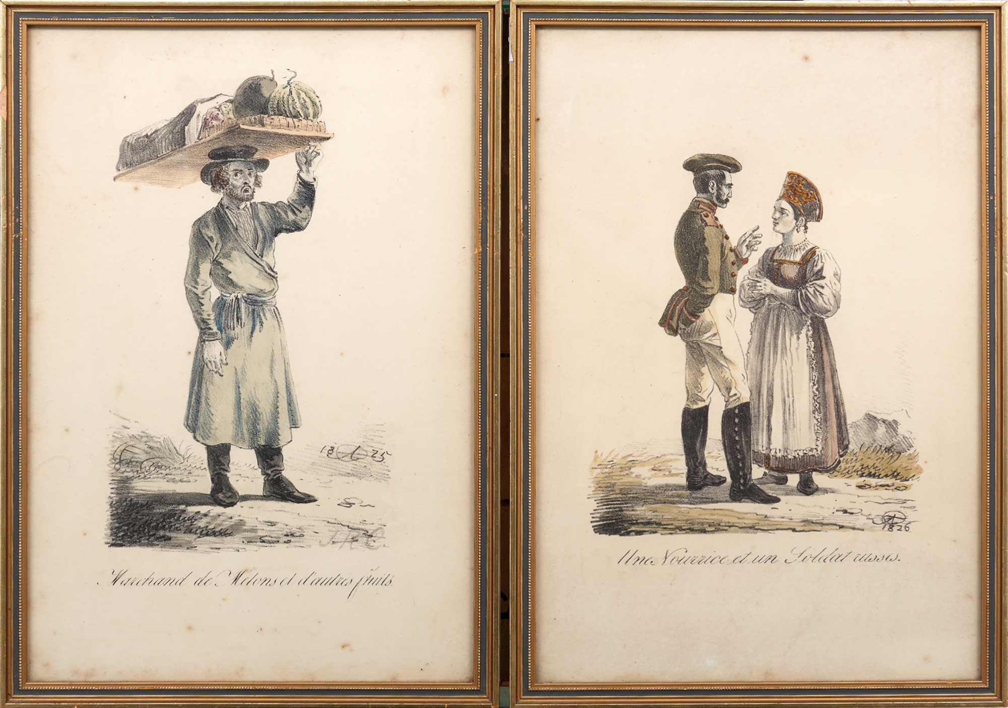 Aleksandr‏ Orlowski | Set of Six A O Ossipovich Lithographs (1825 ...
