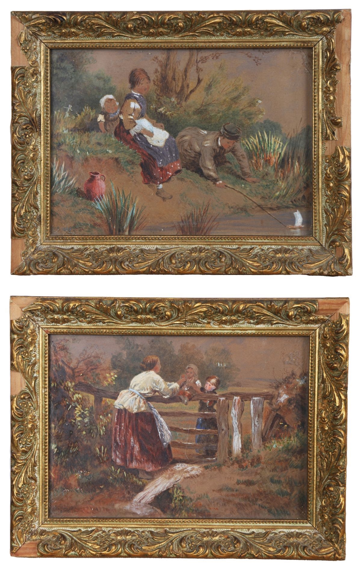 French School, 19th Century | Pair of pastel drawings | MutualArt