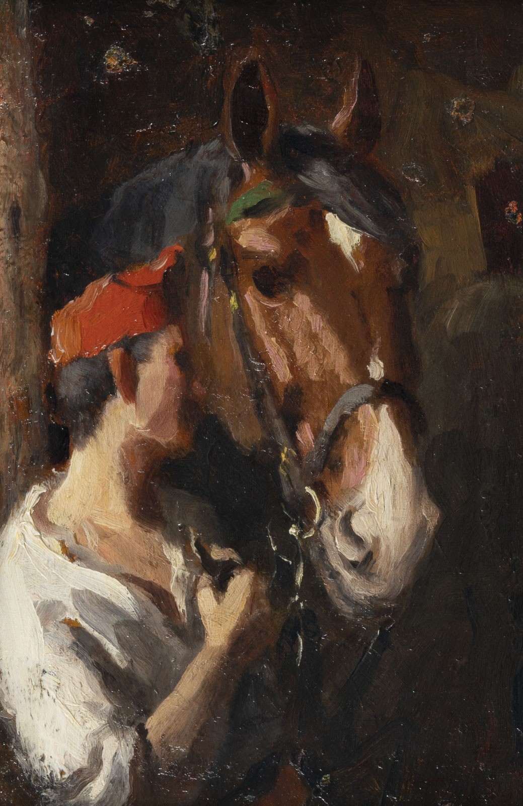 Dezso Pécsi Pilch | OIL STUDY WITH HORSE HEAD | MutualArt