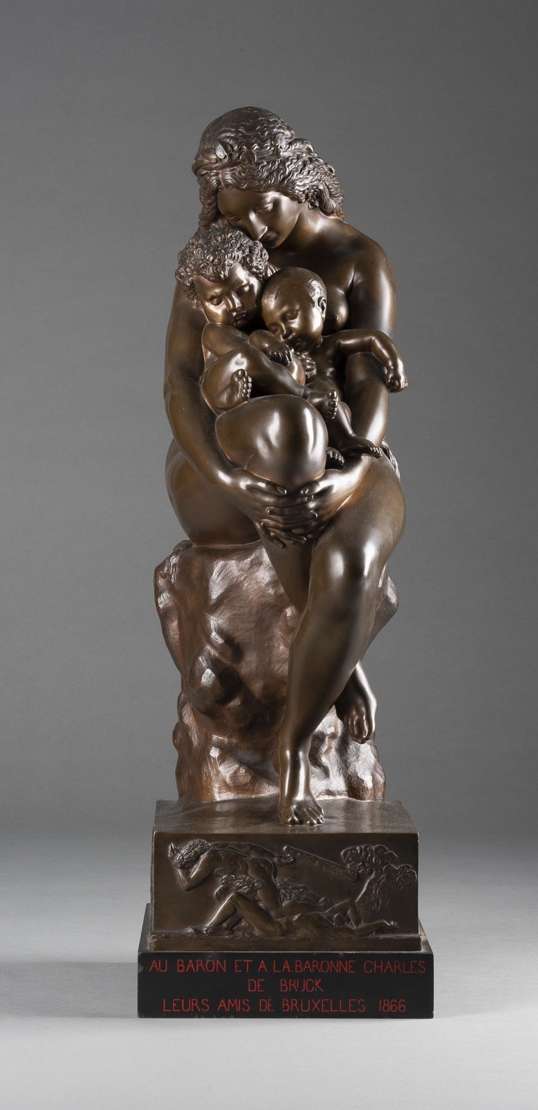 Auguste Hyacinthe Debay | EVA MIT IHREN SÖHNEN KAIN UND ABEL (1845 ...