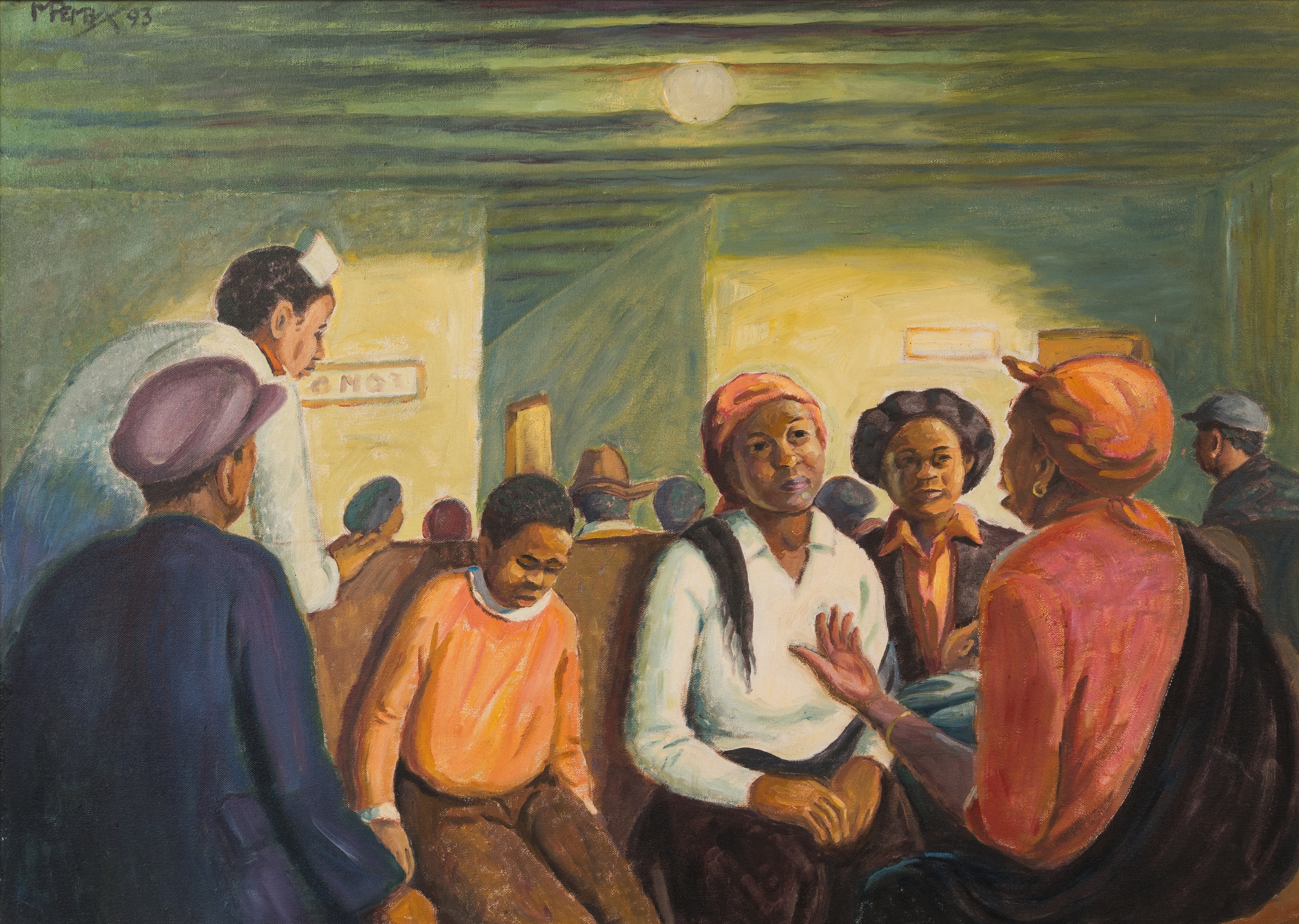 Pemba George | At the Clinic (1993) | Compare similar artworks | MutualArt