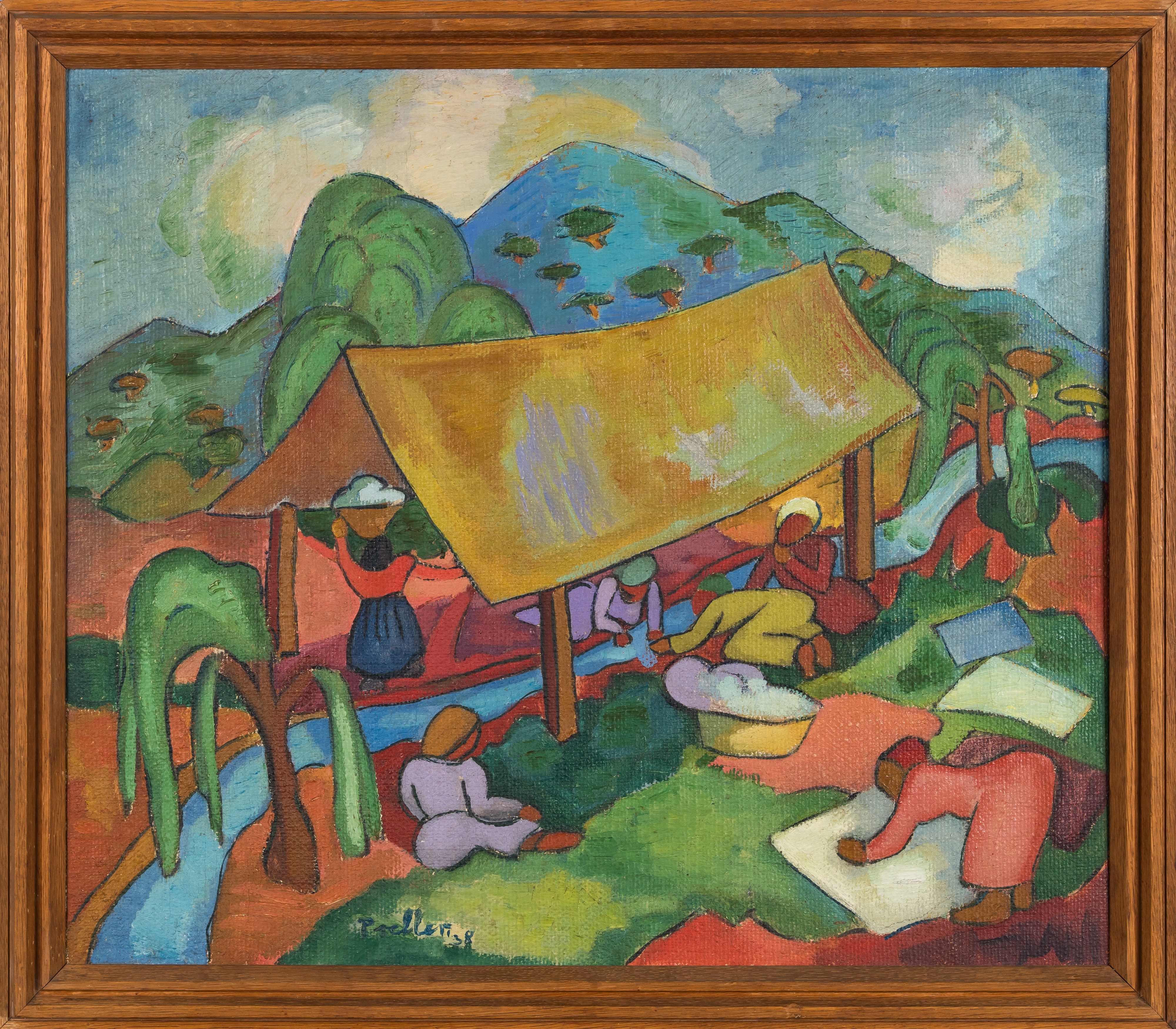 Alexis Preller | Village Scene (1938) | MutualArt