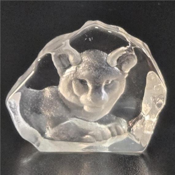 Mats Jonasson | Swedish Lead Crystal Lion | MutualArt