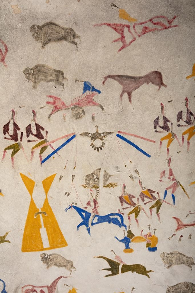 Cadzi Cody | Eastern Shoshone Painted Elk Hide (Late 19th Century ...