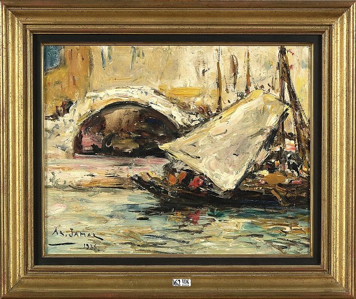 Armand Jamar | Vue d’un canal à Venise (1936) | MutualArt