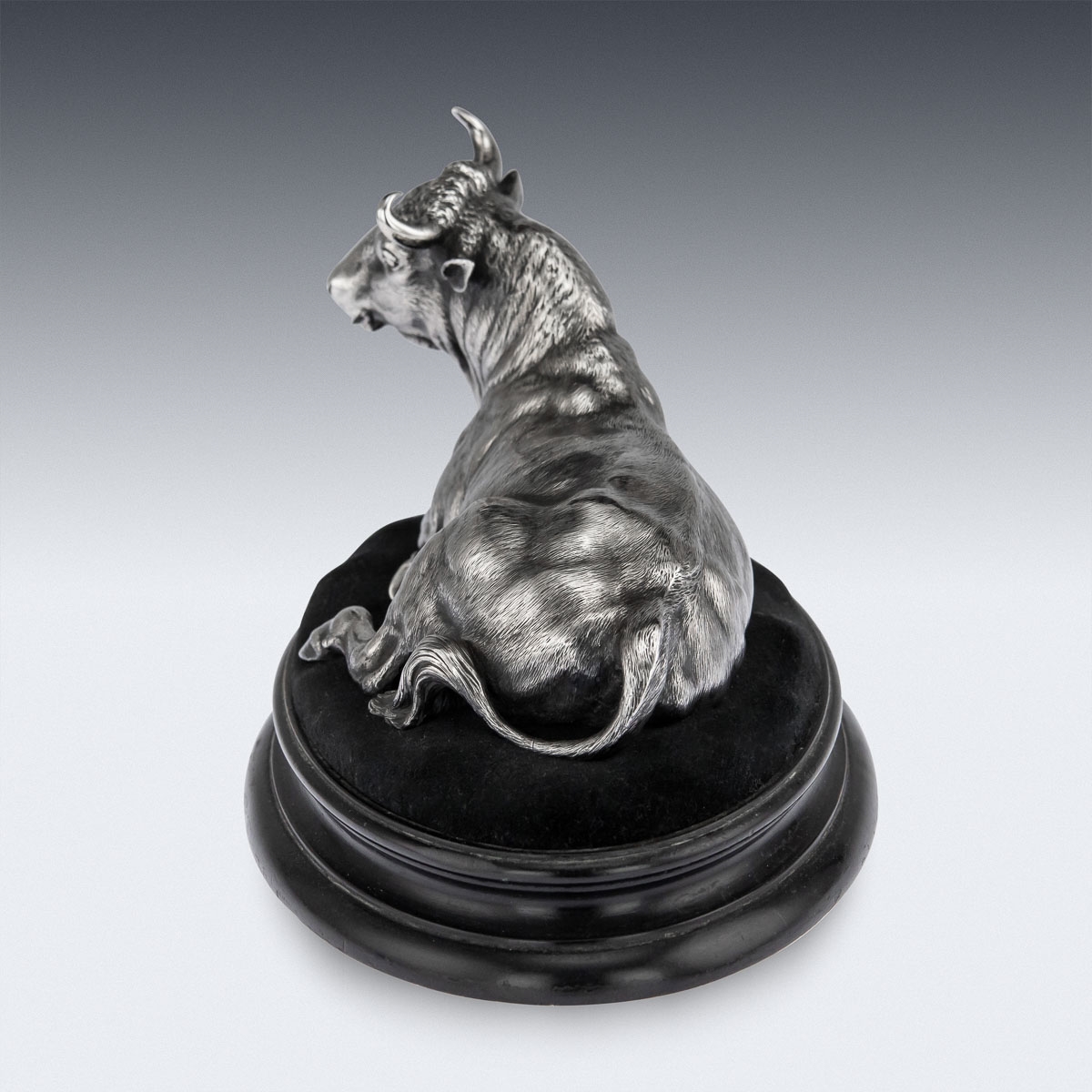 Pierre Louis Rouillard | A 19TH CENTURY SILVER MODEL OF A BULL (1860 ...