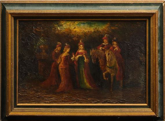 Adolphe Joseph Thomas Monticelli | The walk | MutualArt