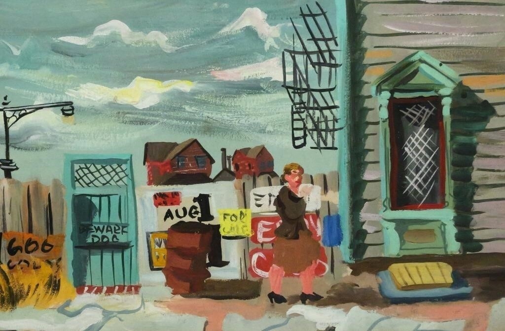 Stuart Carson Edie | City Scene Painting | MutualArt