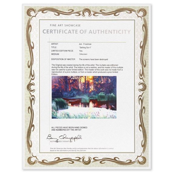 Jon Friedman | Setting Sun l | MutualArt