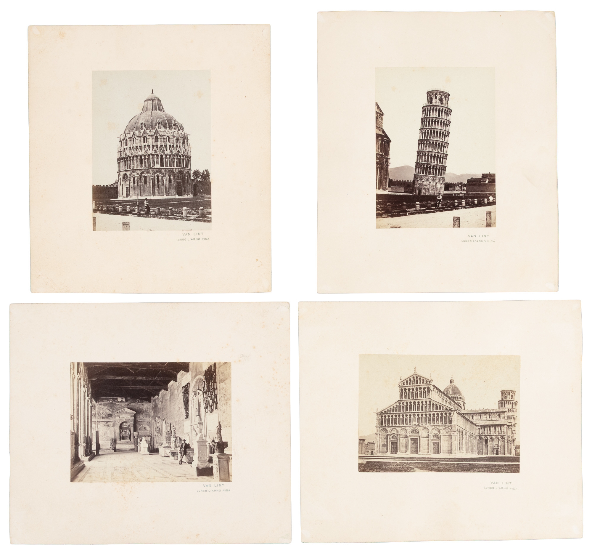 Enrico Lint | Four albumen prints of Italian landmarks (1870s - 1880s ...