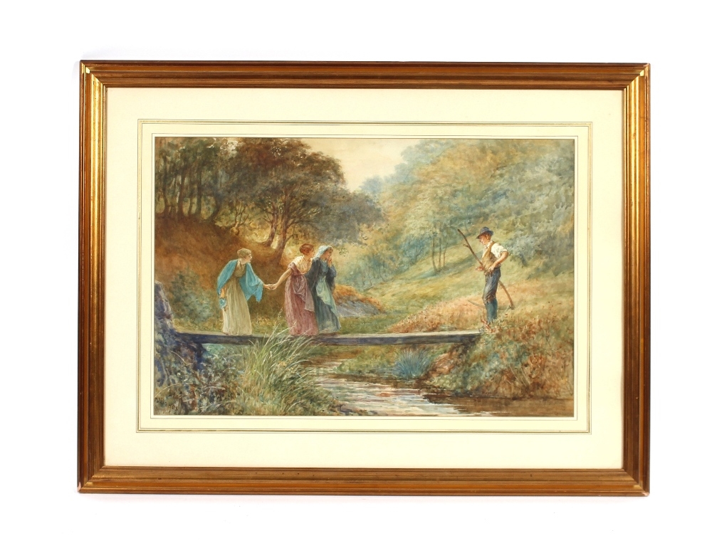 Alfred Walter Bayes | Fording The Stream | MutualArt