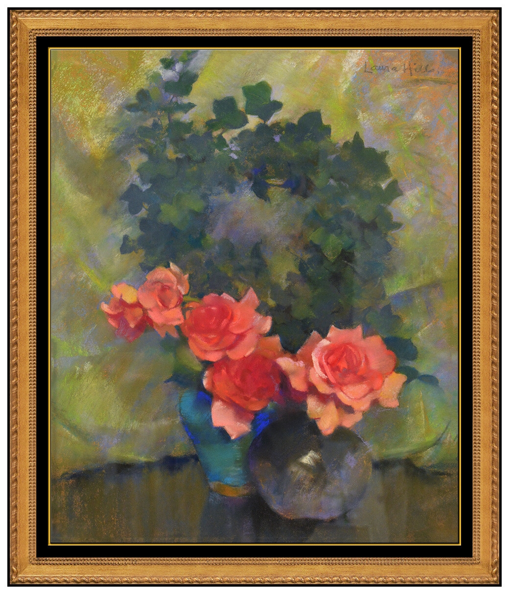 Laura Coombs Hills | Queen Mary Roses and English Ivy Original | MutualArt