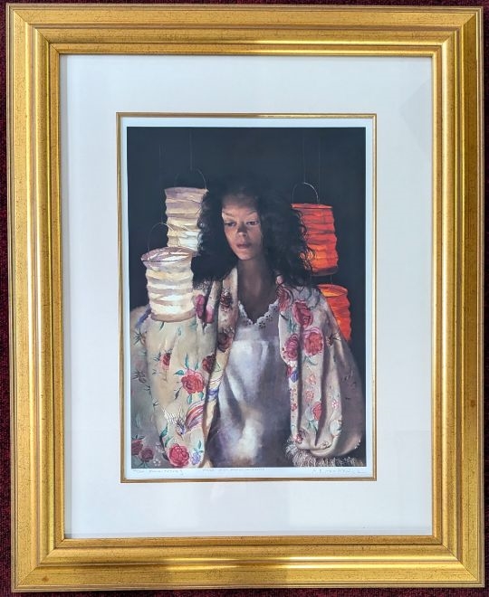 Robert Lenkiewicz | Anna with Paper Lanterns | MutualArt