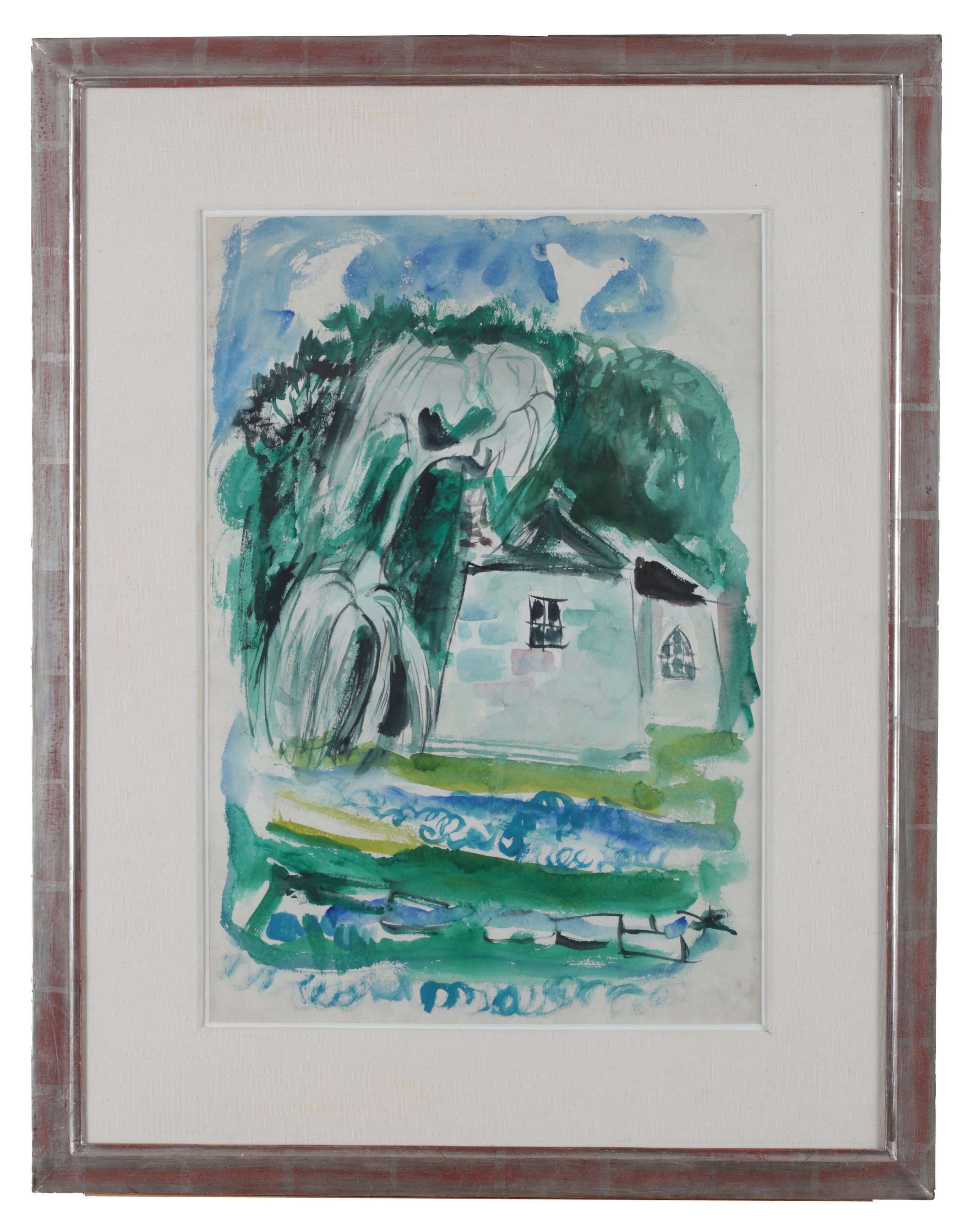 Anne Redpath | Church in Corsica (1953) | MutualArt
