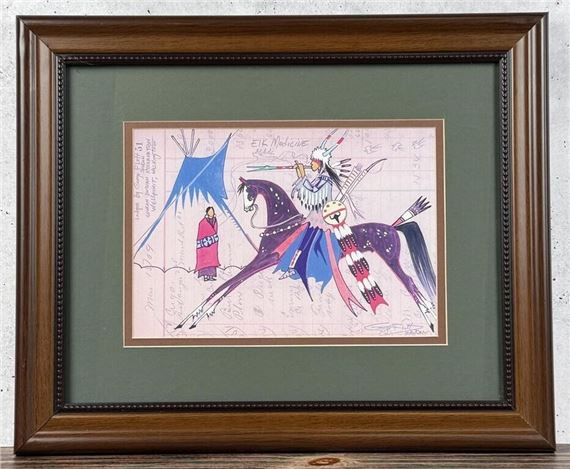George Flett | Ledger Drawing Print | MutualArt