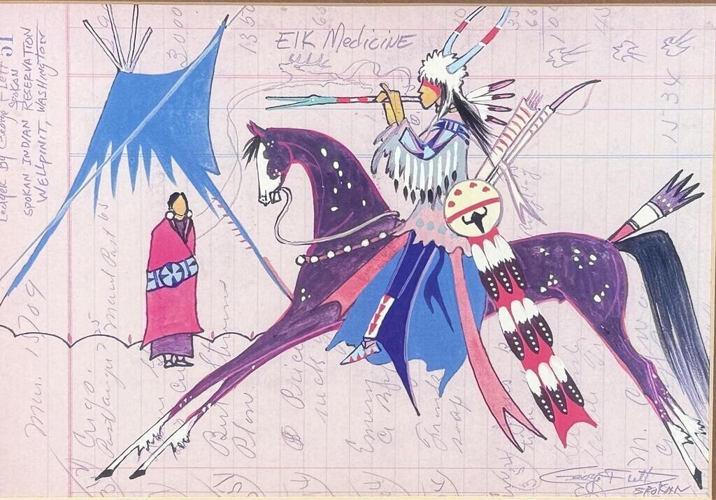 George Flett | Ledger Drawing Print | MutualArt