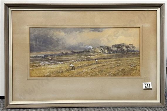 Paul Jacob Naftel | A Sussex Landscape Watercolour (1870) | MutualArt