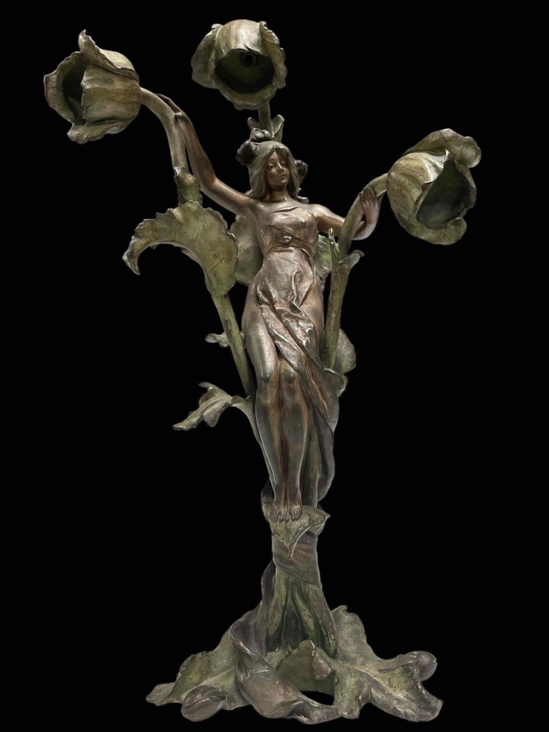 Ernest Justin Ferrand | Bronze Lamp | MutualArt