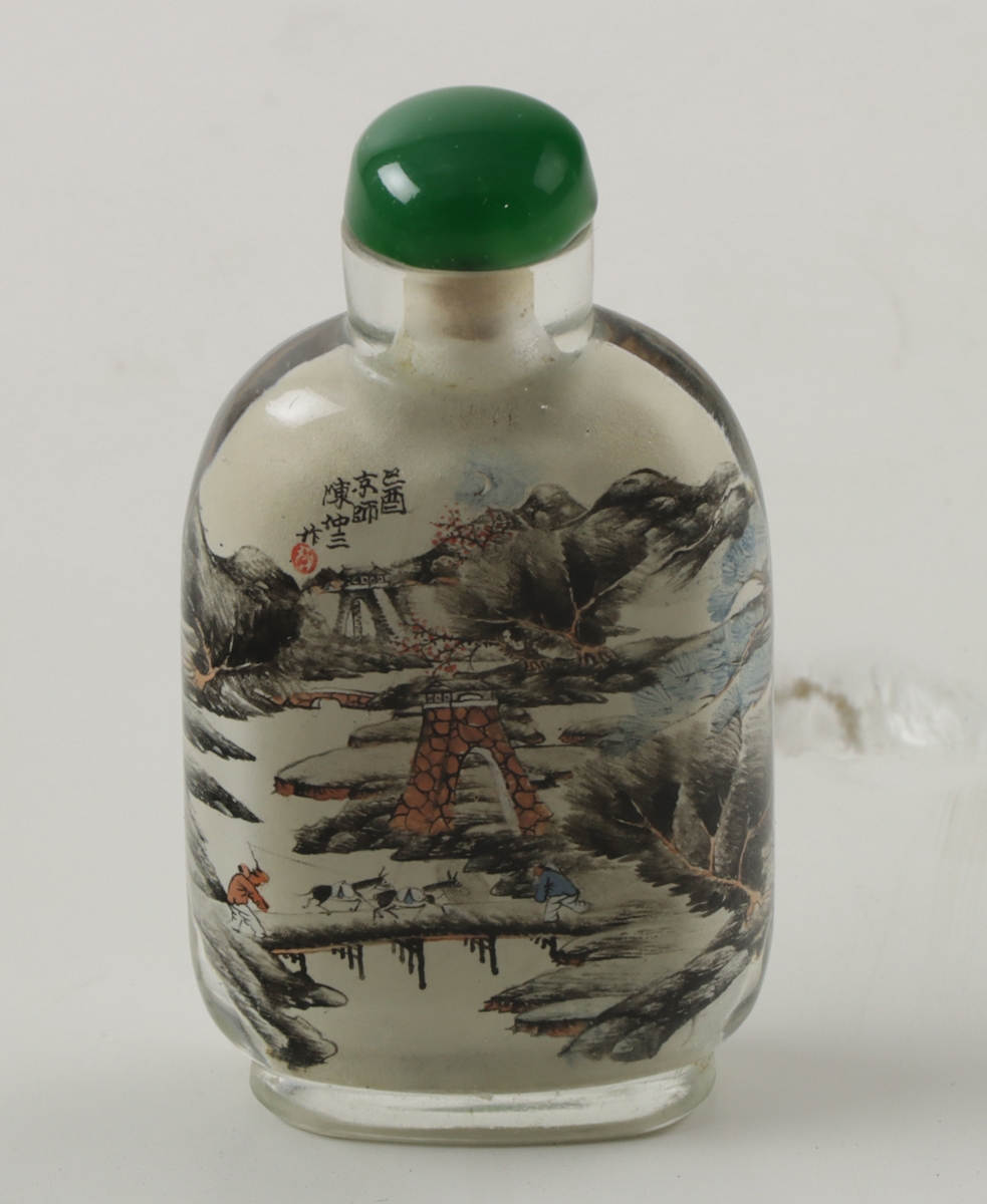 Zhong Chen | A Chinese inside-painted glass snuff bottle (1909) | MutualArt