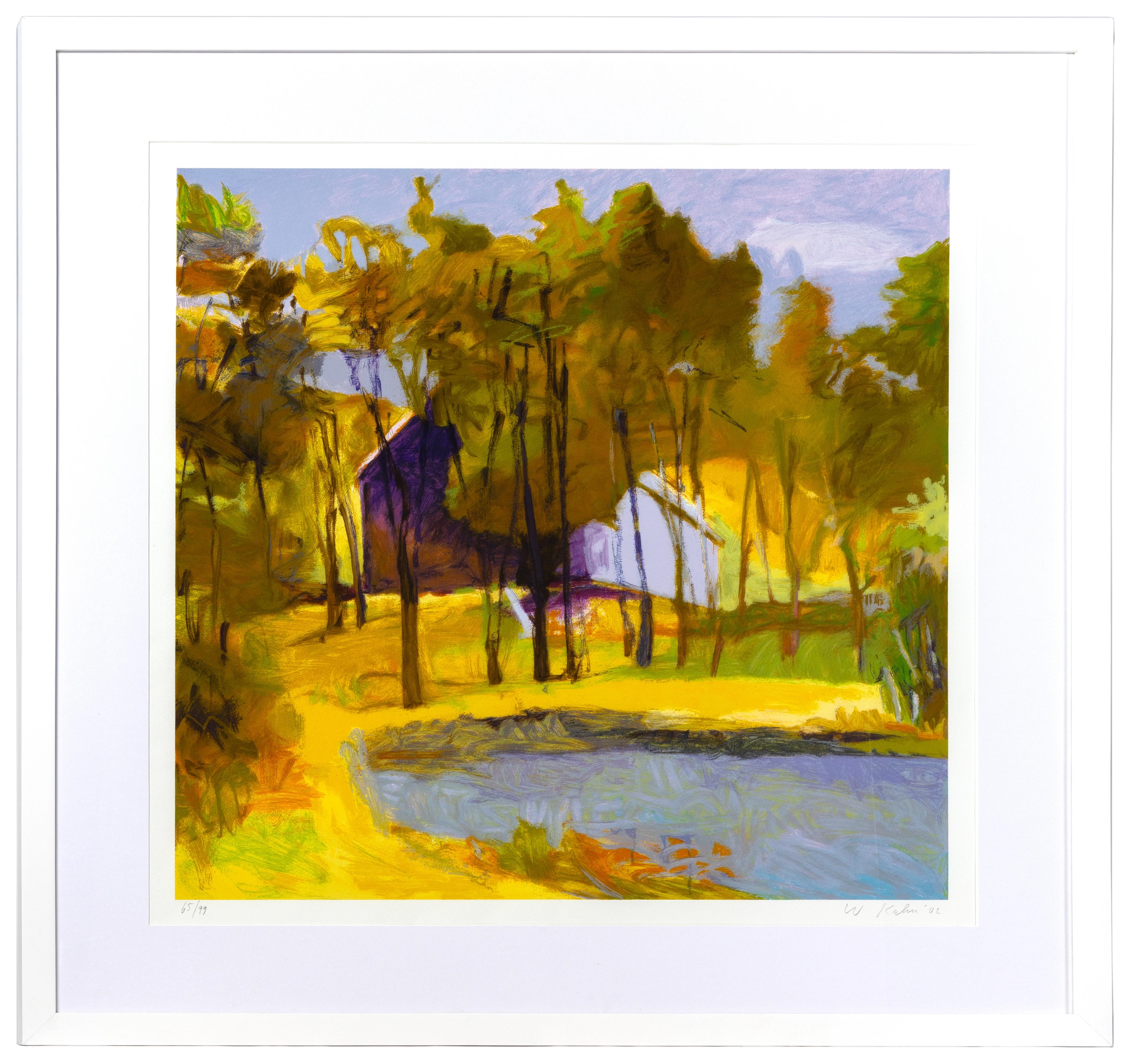 Wolf Kahn | Purple Barn (2002) | MutualArt