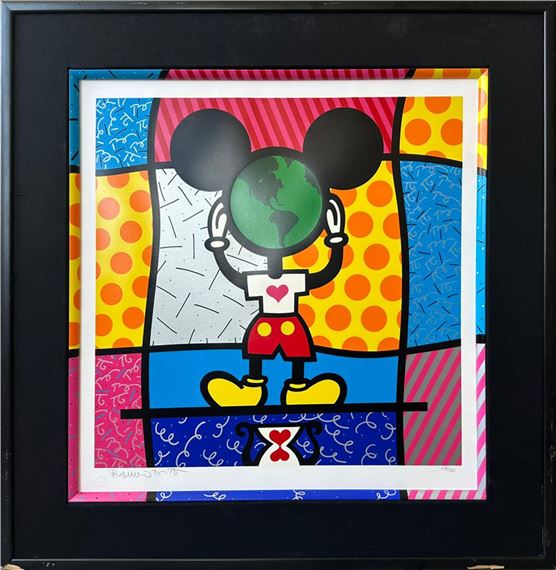Romero Britto | Mickey Earth | MutualArt