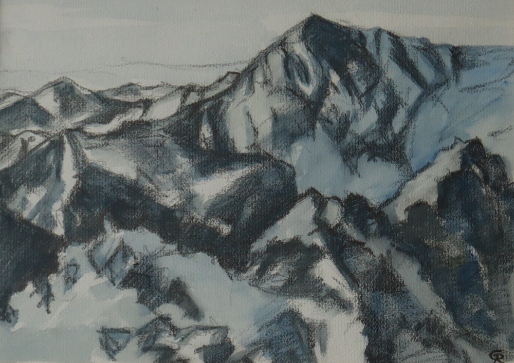 Gwyn Roberts | Gaeaf yr wyddfa / Snowdon winter | MutualArt