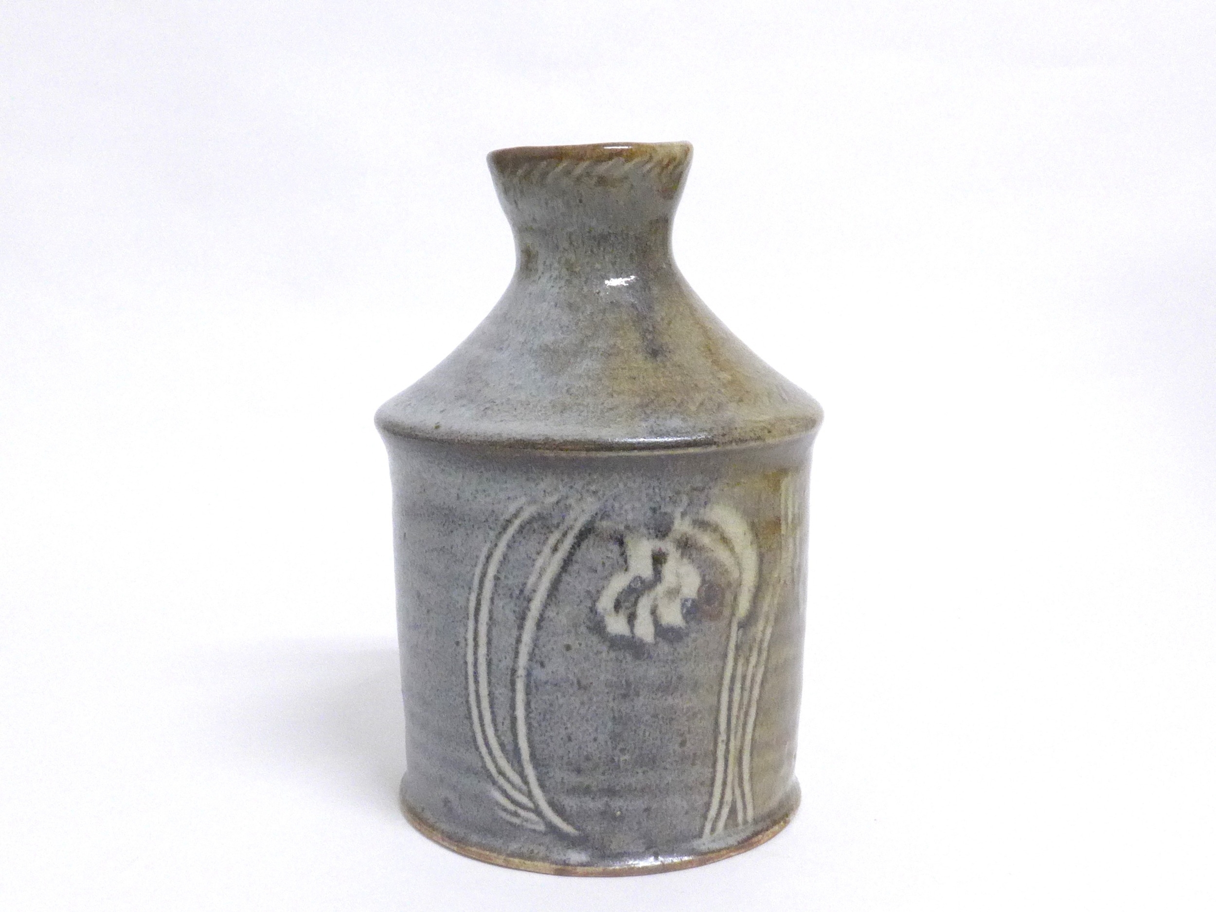 Michael Leach | A Yelland Pottery bottle vase with hatch and finger ...
