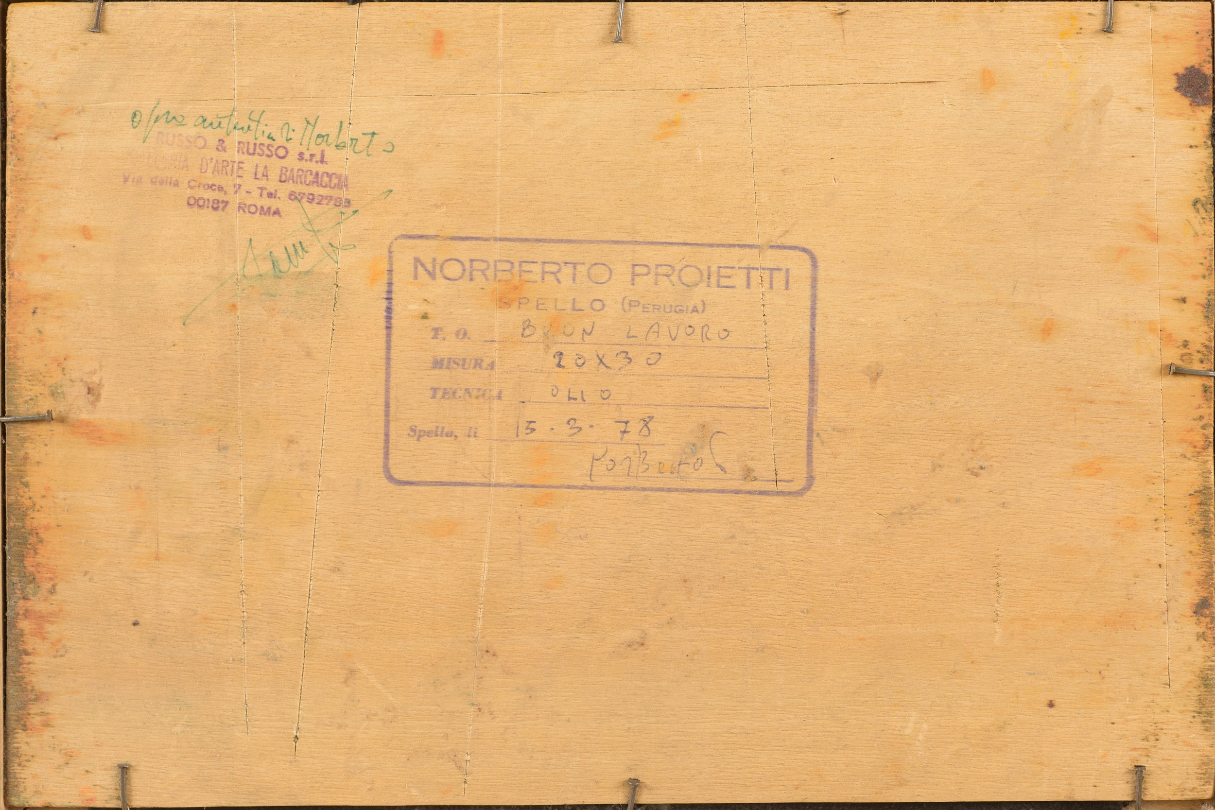Norberto Proietti | Buon lavoro (1927) | MutualArt