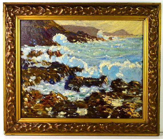 Louis Augustus Sargent | rocky coastline | MutualArt