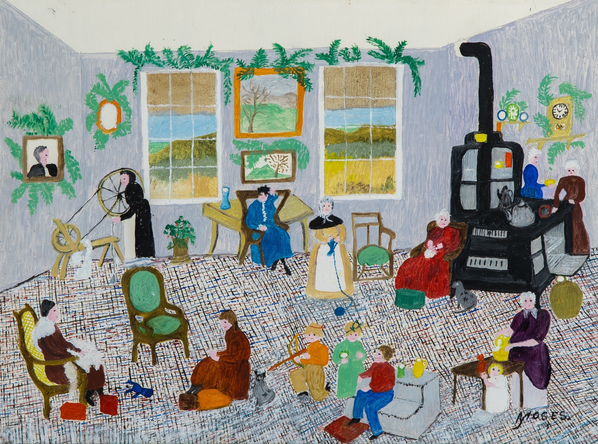 Grandma Moses | Christmas (1957) | MutualArt