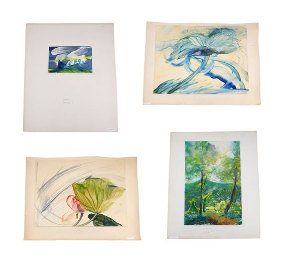 Otto Walter‏ Beck | A Far View Landscape, Lotus No. 1, Lotus, Uplands ...