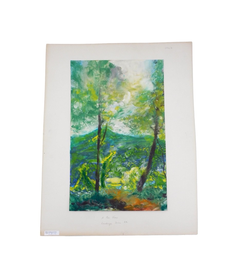 Otto Walter‏ Beck | A Far View Landscape, Lotus No. 1, Lotus, Uplands ...