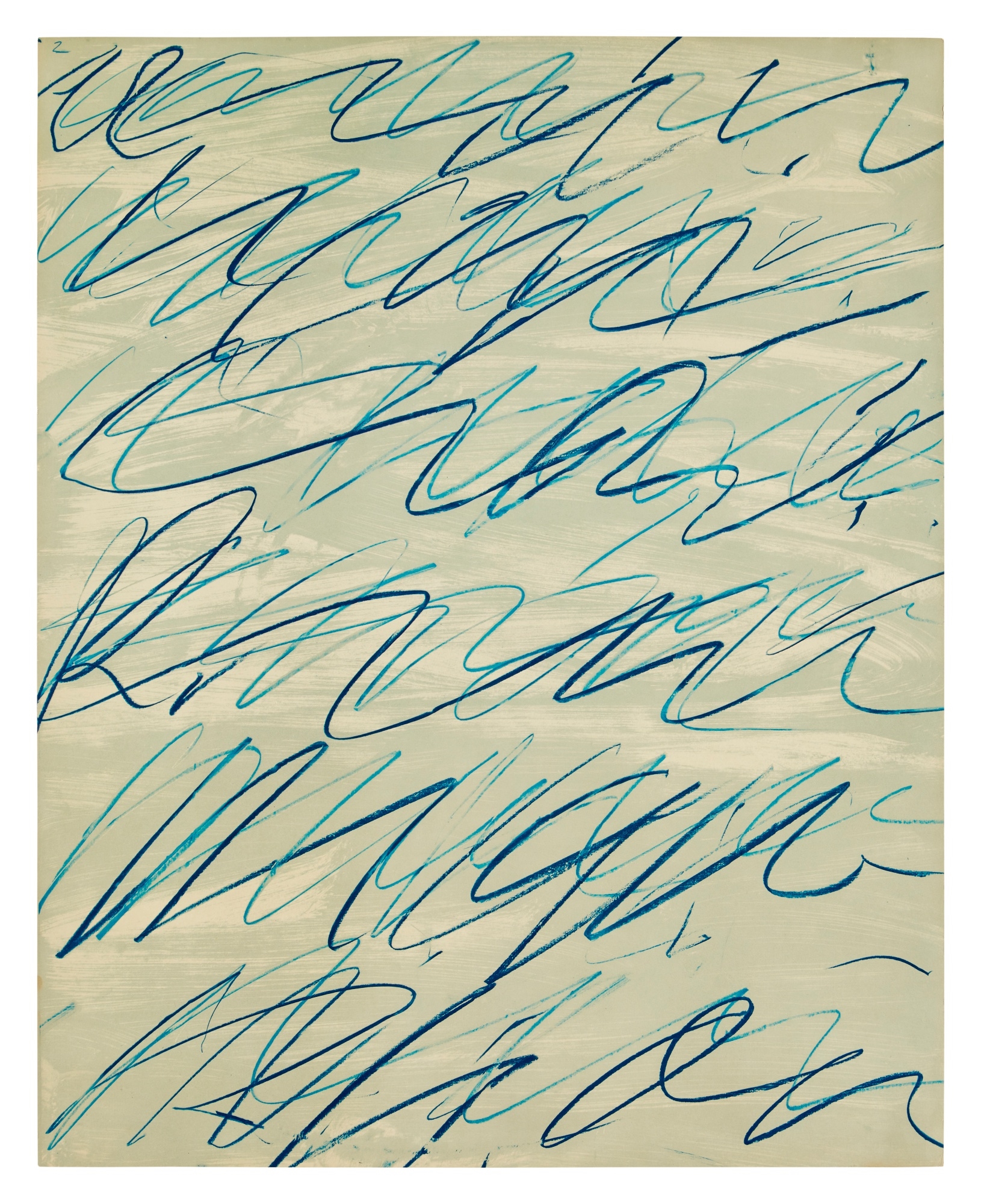 Cy Twombly | Roman Notes: One Plate (Bastian 22 (1970) | MutualArt
