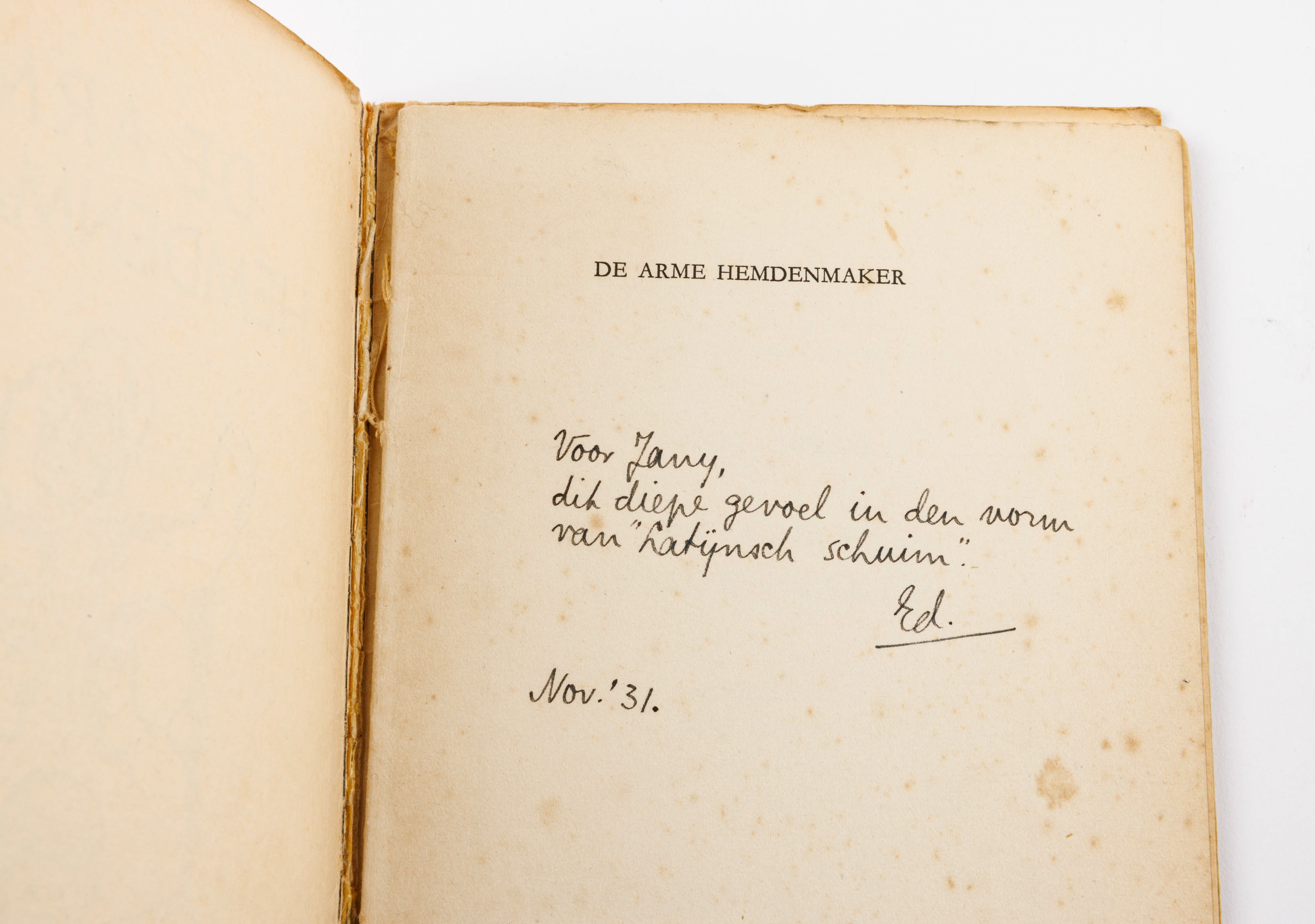 Valery Larbaud | De arme hemdenmaker/ Vertaald door E. du Perron ...