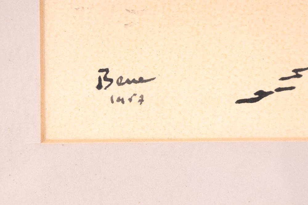 Vlastimil Benes | Pair of Bene Signed c 1950 Ink Drawings (1957 ...