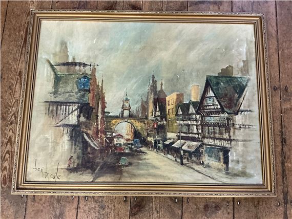 Ben Maile | Oil & Pallett of Charing Crossroads | MutualArt